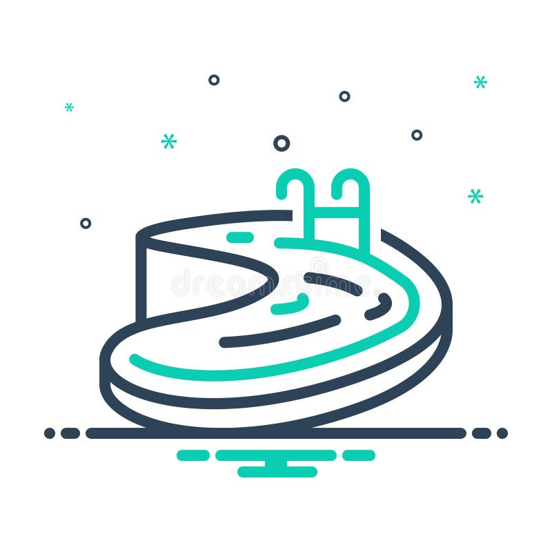 Mix Icon for Pool, Swimming Pool and Resort Stock Vector - Illustration ...