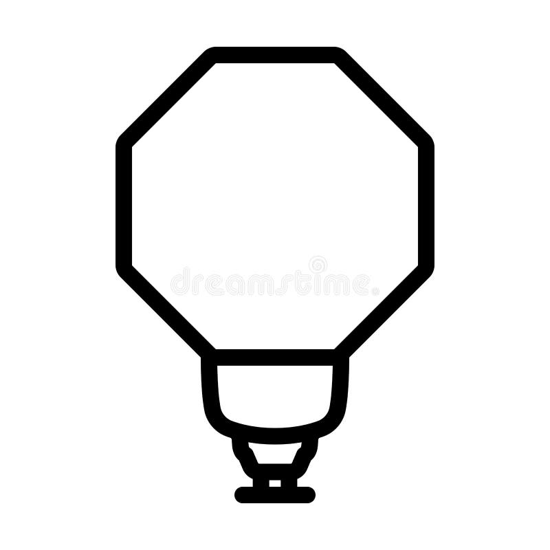 Icon of Portable Circle Macro Flash Stock Vector - Illustration of ...