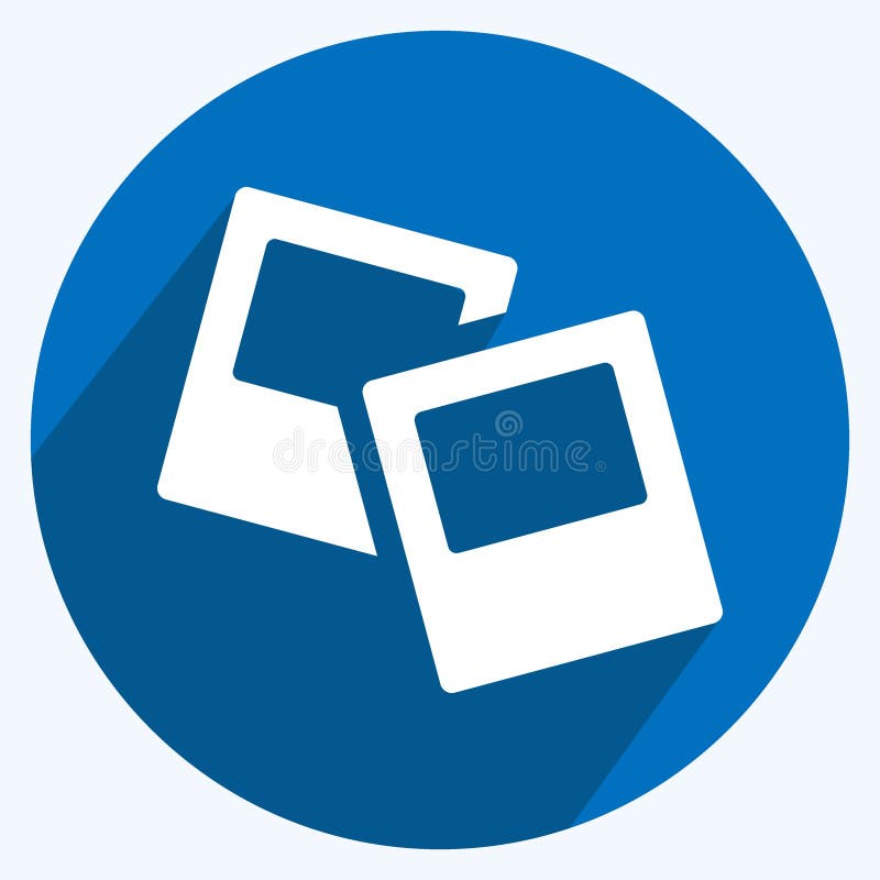 Icon Portfolio Management. Suitable for it Services Symbol. Long Shadow ...