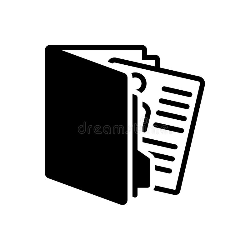 Black Solid Icon for Portfolio, Presentation and Infographic Stock ...