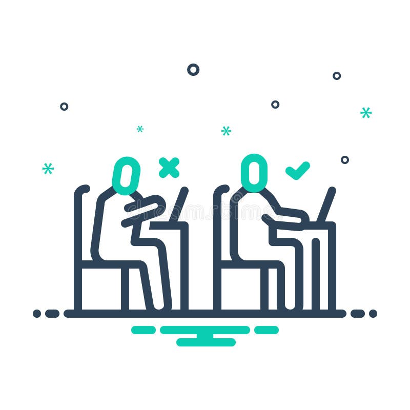 Mix Icon for Positions, Ergonomic and Correction Stock Vector ...