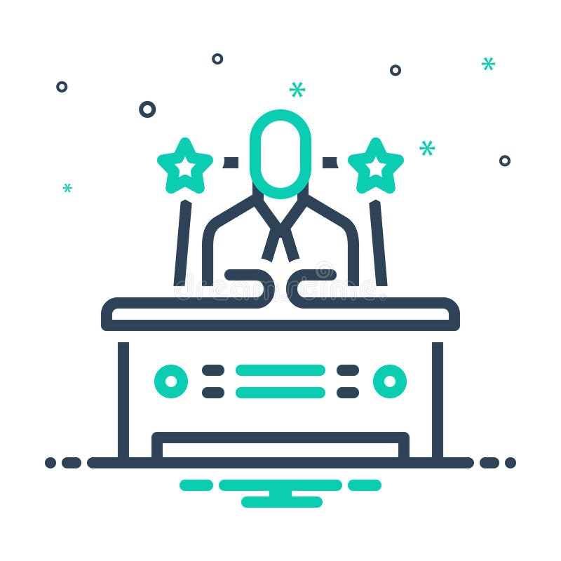 Mix Icon for Positions, Post and Power Stock Vector - Illustration of ...