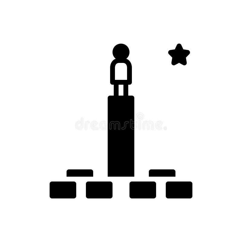 Black Solid Icon for Possibility, Likelihood and Prospect Stock Vector ...