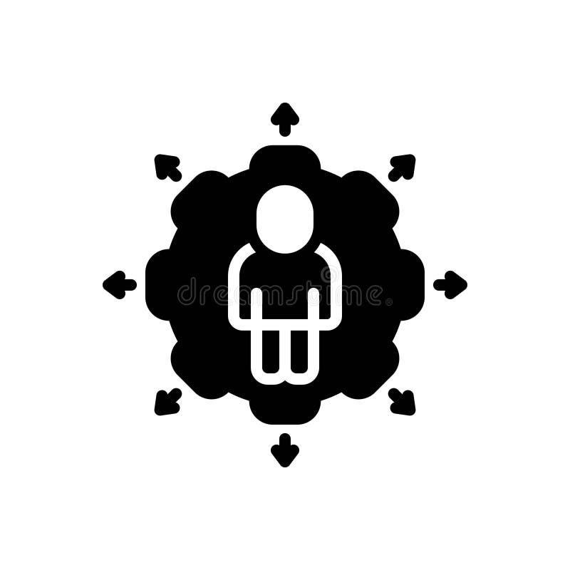 Black Solid Icon for Possibility, Probability and Likelihood Stock ...