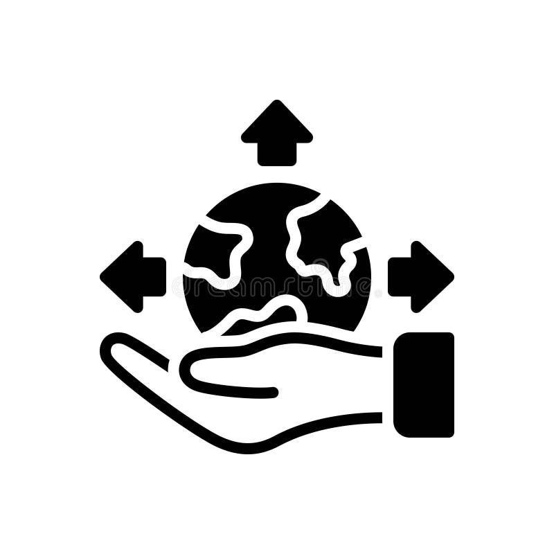 Black Solid Icon for Possible, Presumable and Potential Stock Vector ...