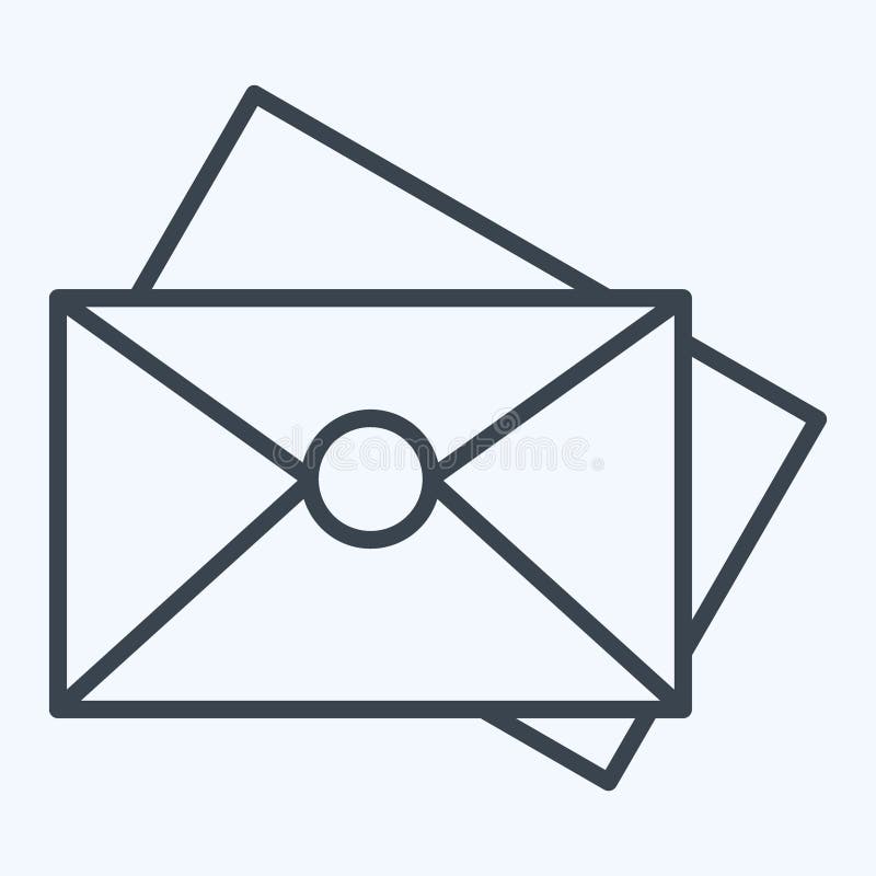 Icon Post. Related To Post Office Symbol. Line Style. Simple Design ...