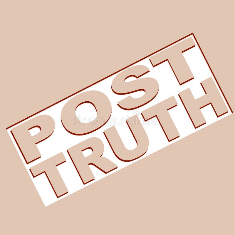 Icon Post Truth. stock vector. Illustration of print - 94197487