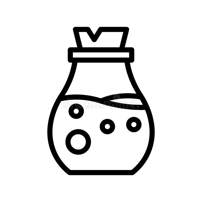 Icon Potion in Outline Style. Vector Illustration and Editable Stroke ...