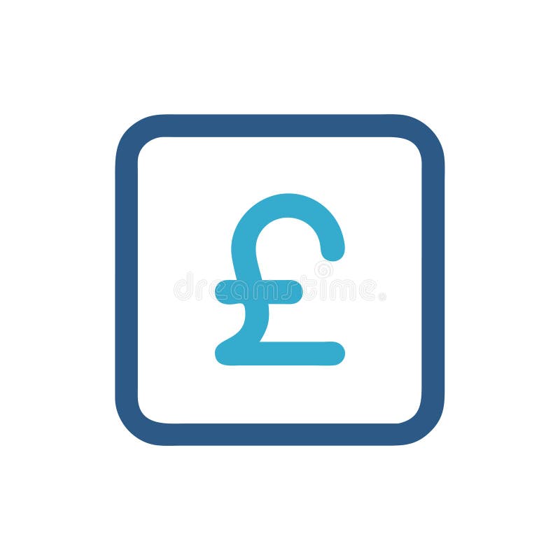 Icon for Pound Sign in Finance Stock Photo - Illustration of graphic ...