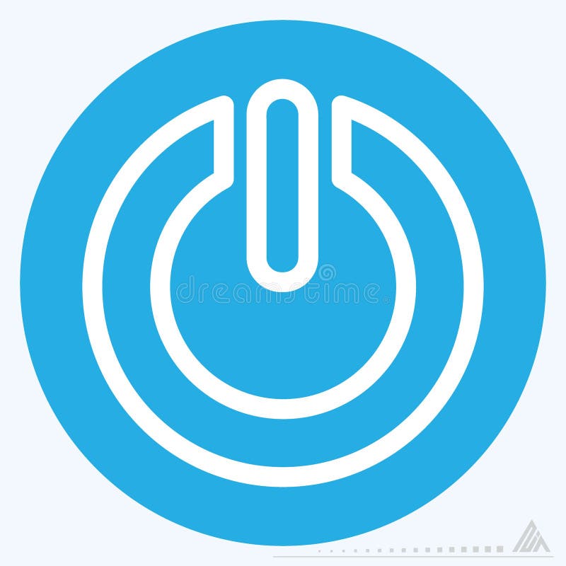 Icon Power Button. Related To Air Conditioning Symbol. Line Style ...