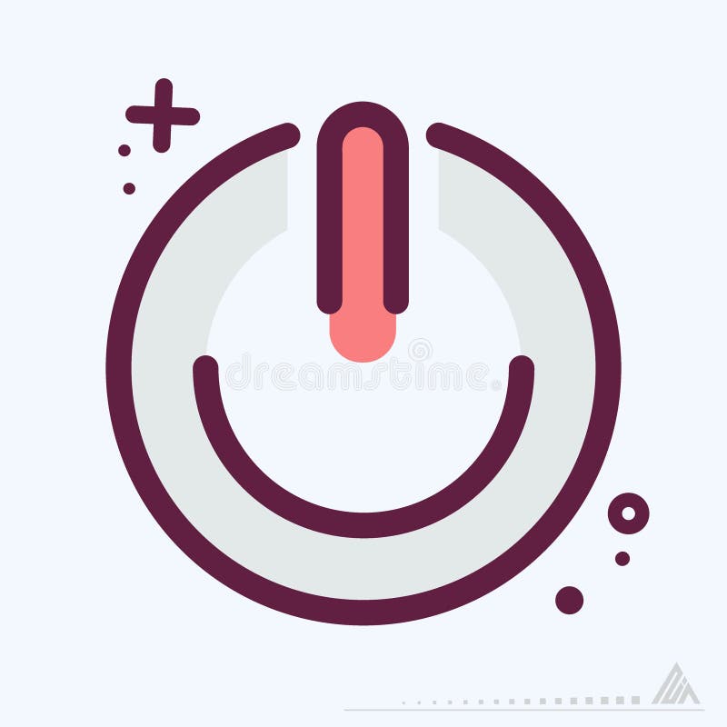 Icon Power Button. Related To Air Conditioning Symbol. Glossy Style ...