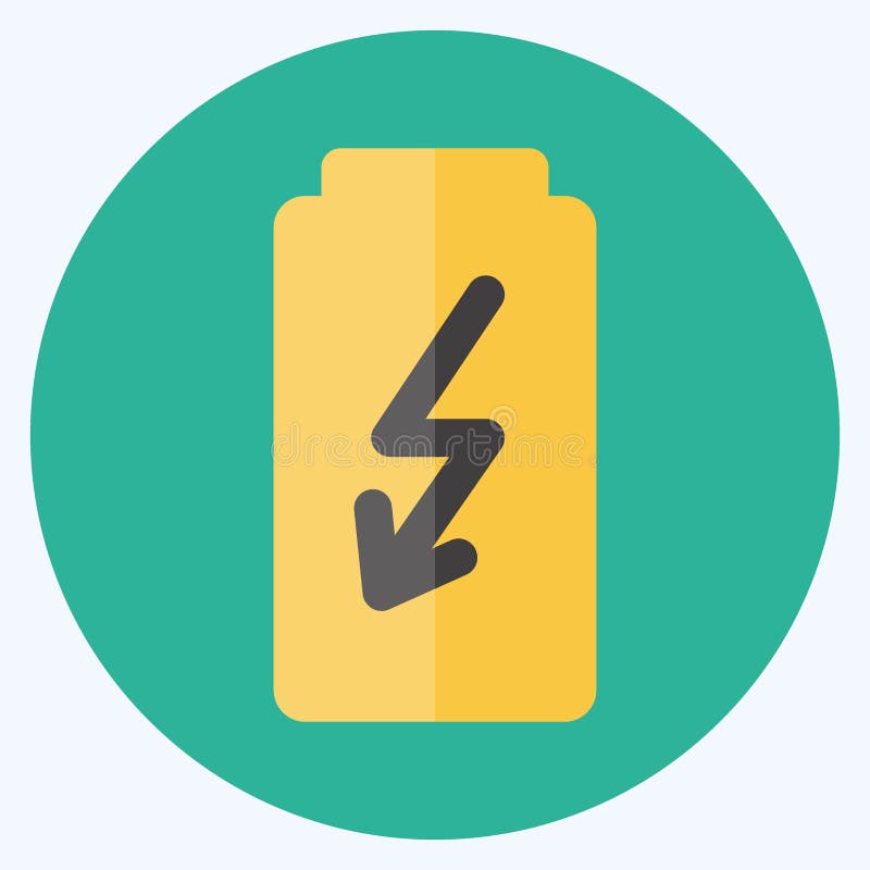 Icon Power Saving. Suitable for Mobile Apps Symbol. Flat Style. Simple ...