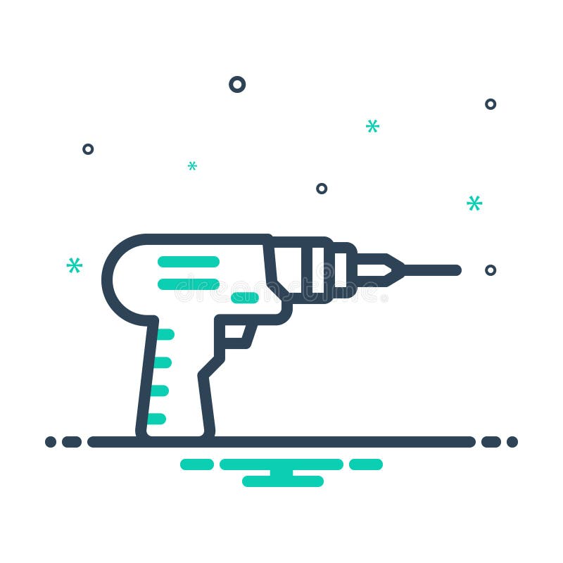 Mix Icon for Power Tools, Electric and Equipment Stock Vector ...