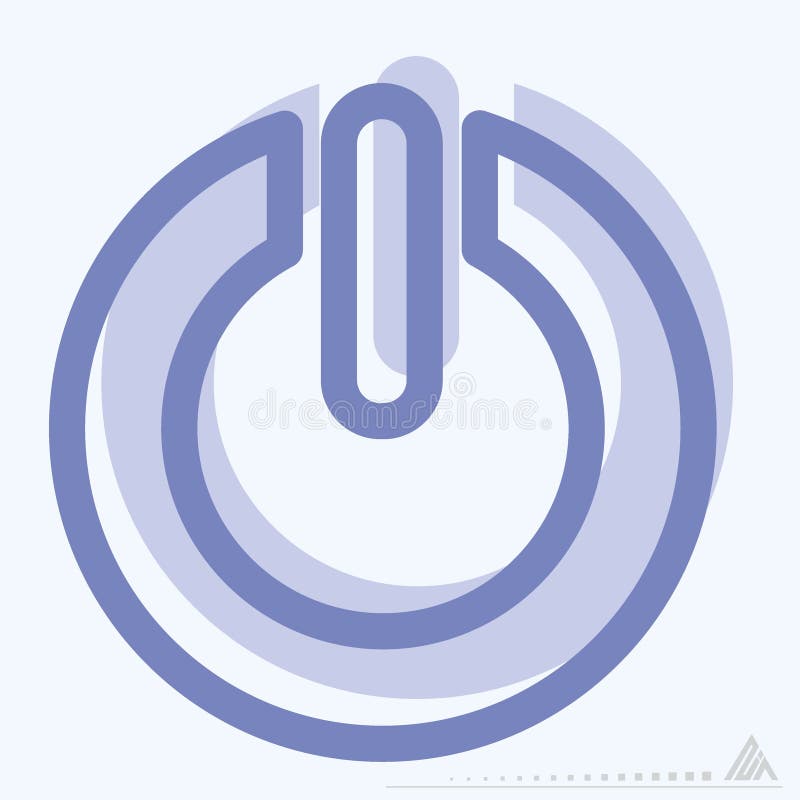 Icon Power - Two Tone Style Stock Vector - Illustration of navigation ...