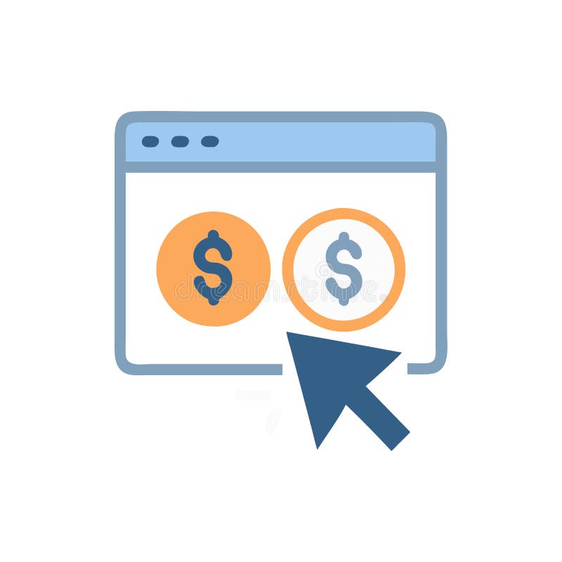 Icon for PPC Advertising Strategies Stock Image - Illustration of ...
