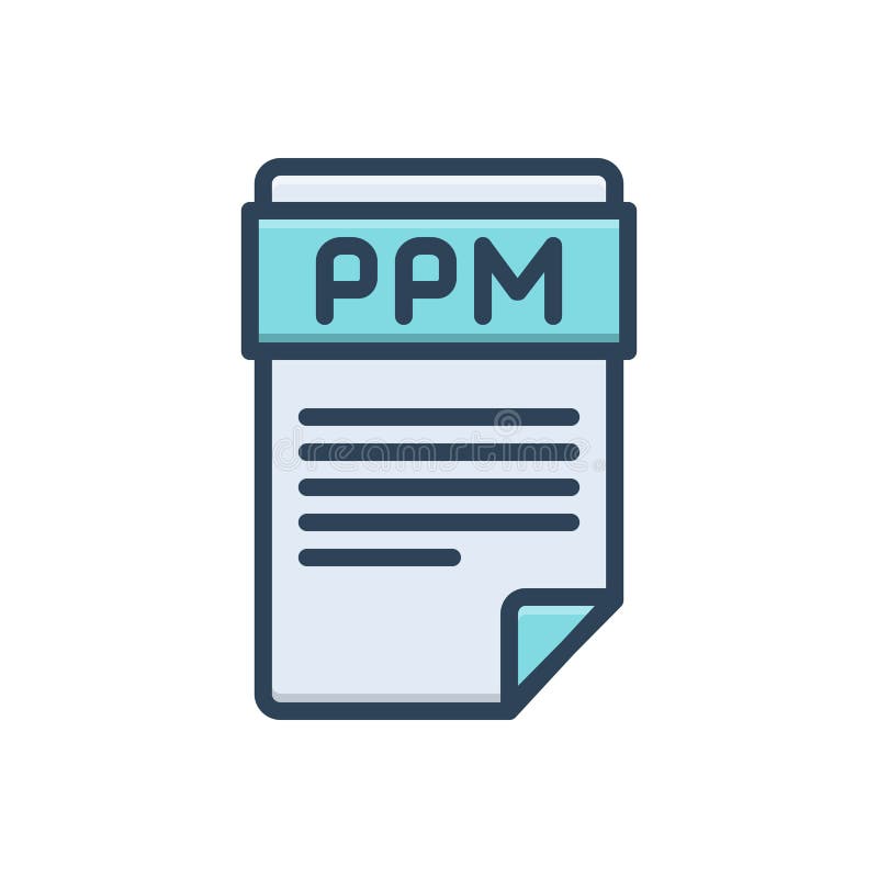 Color Illustration Icon for Ppm, Doc and Document Stock Vector ...