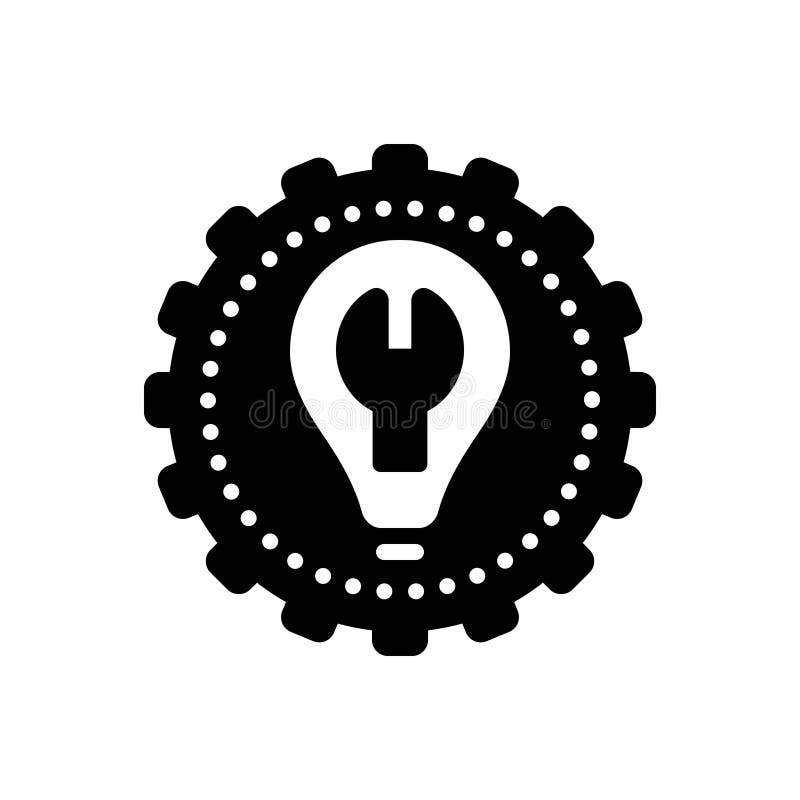 Black Solid Icon for Practical, Functional and Theory Stock ...