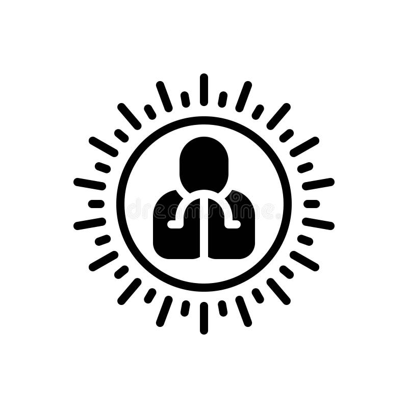 Black Solid Icon for Prayers, Praying and Request Stock Vector ...