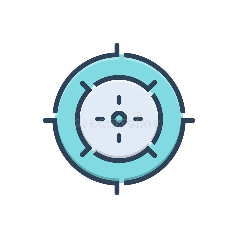 Color Illustration Icon for Precision, Rigor and Accuracy Stock Vector ...