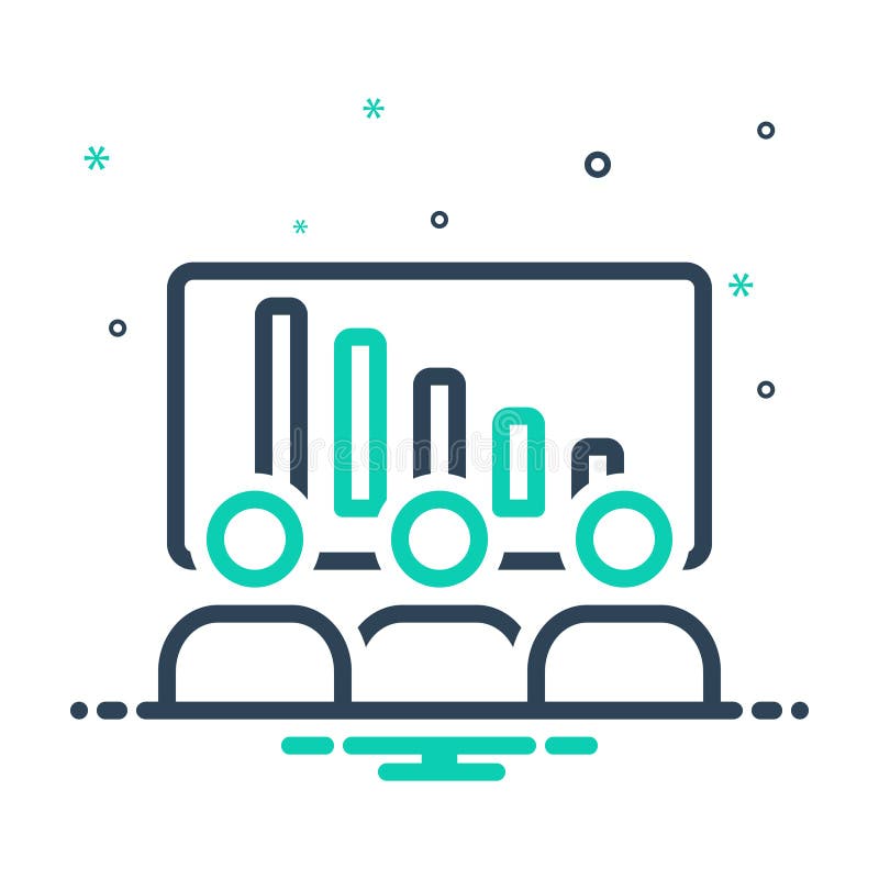 Mix Icon for Presentation, Demonstration and Proposal Stock Vector ...