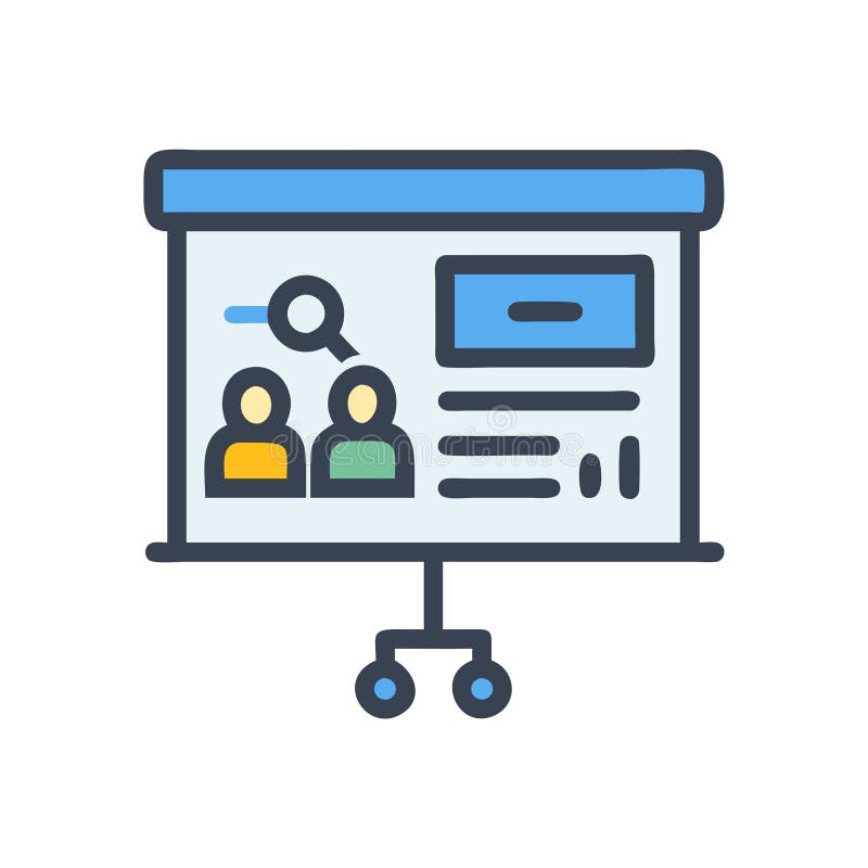 Icon for Presentations and Slides Stock Vector - Illustration of ...