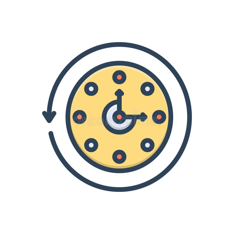 Color Illustration Icon for before, Previous and Earlier Stock Vector ...