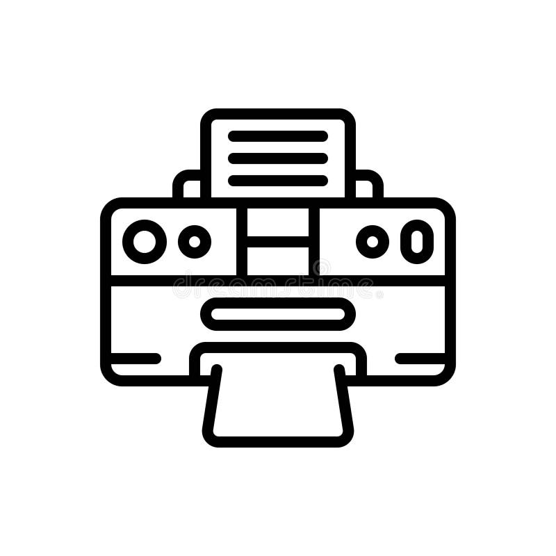 Xerox Machine Clipart Black And White