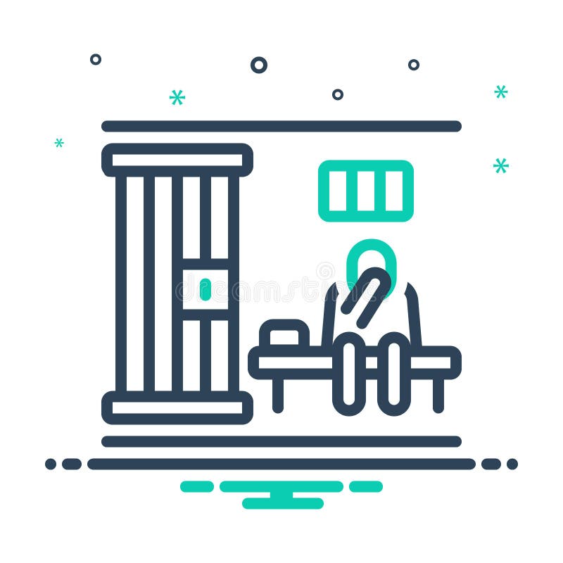 Mix Icon for Prisoner, Jailbird and Inmate Stock Illustration ...