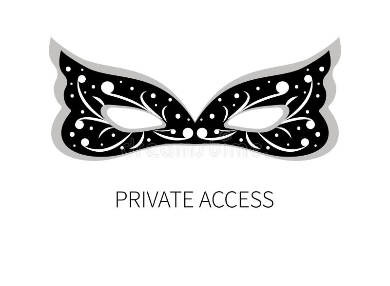 Icon private access stock vector. Illustration of internet - 87444084