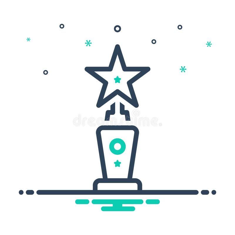 Mix Icon for Prize, Guerdon and Gratuity Stock Vector - Illustration of ...