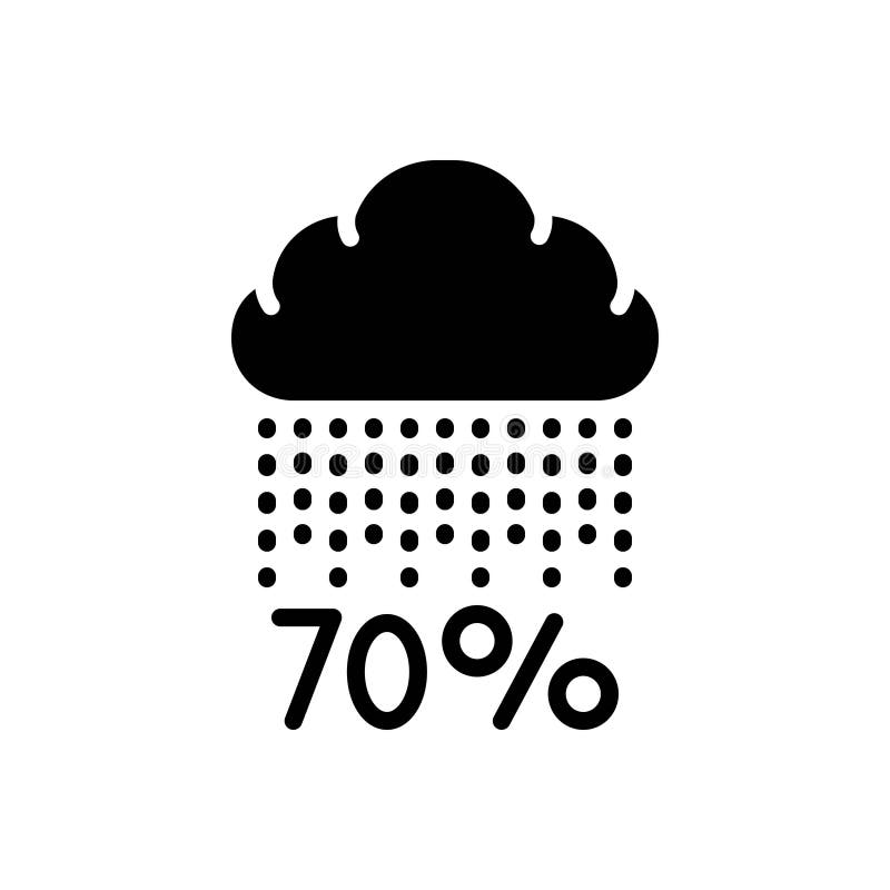 Black Solid Icon for Probability, Prospect and Chances Stock Vector ...