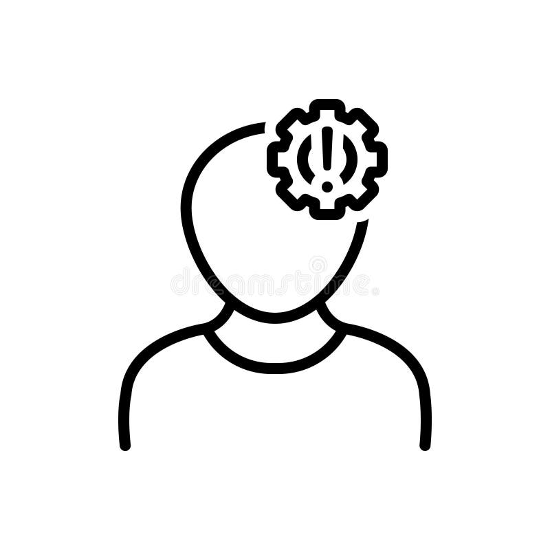 Black Line Icon for Problem, Case and Situation Stock Vector ...