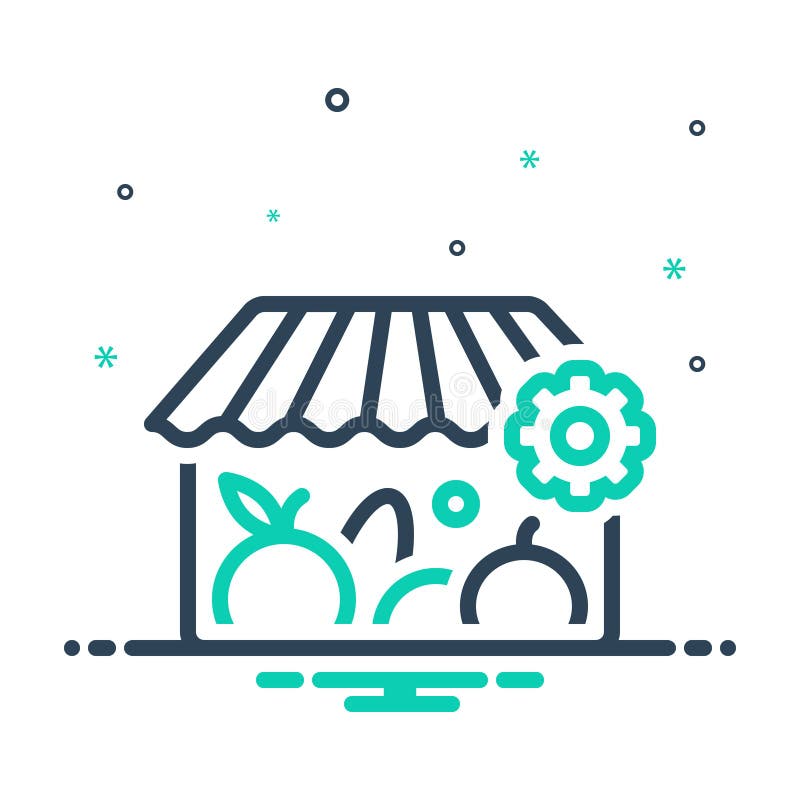 Mix Icon for Produce, Manufacture and Making Stock Vector ...