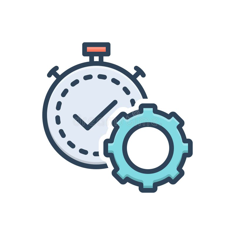Color Illustration Icon for Productivity, Strategy and Performance ...