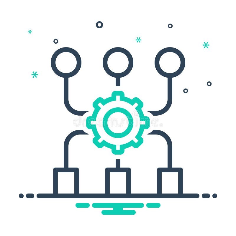 Mix Icon for Program-Algorithm, Access and Application Stock Vector ...