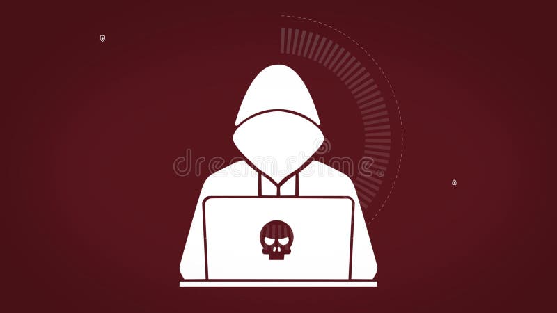 Icon, Programming and Hacker Safety with Cybersecurity, Cyberspace and Networking. Big Data ...