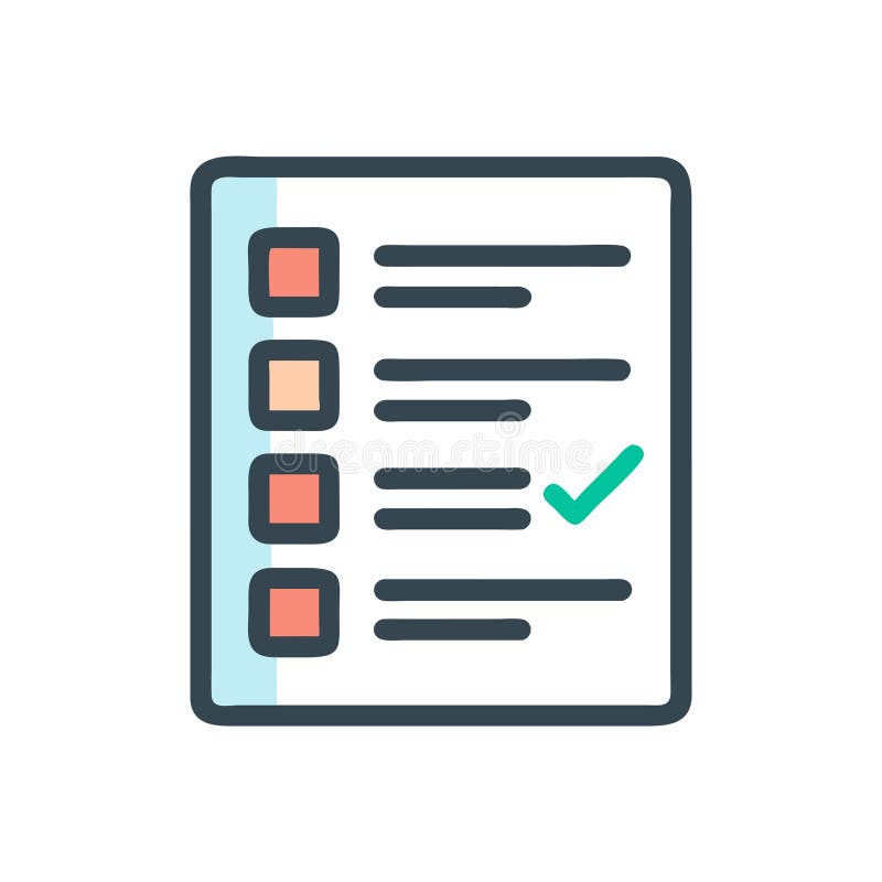 Icon for Project Checklists Stock Vector - Illustration of project ...
