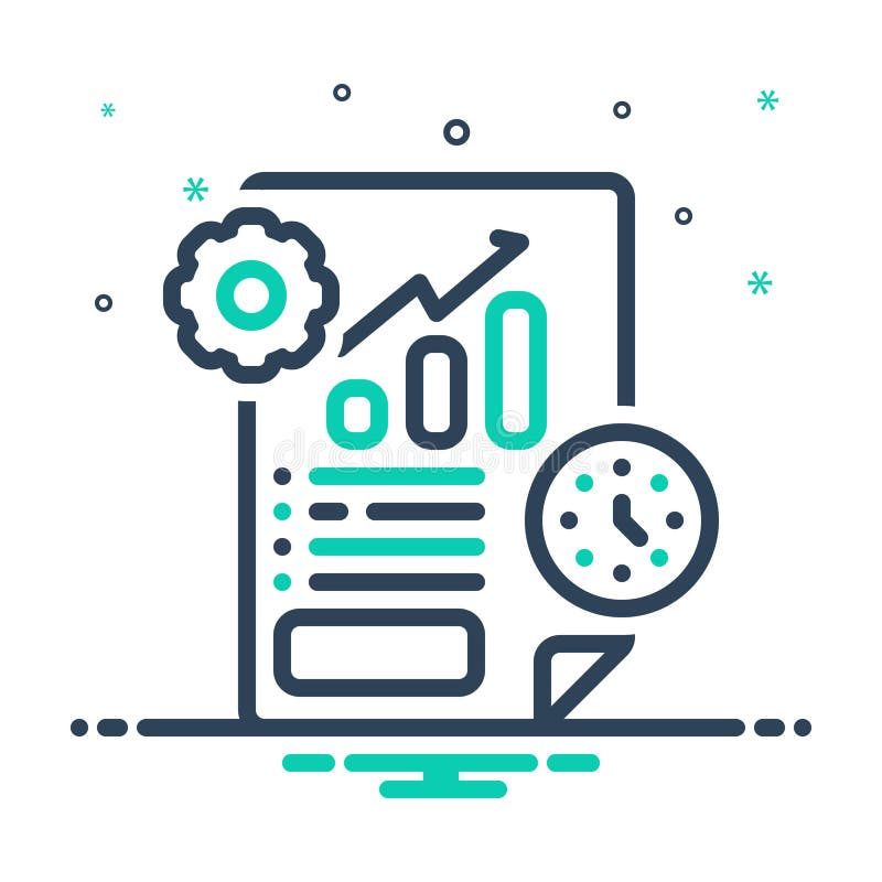 Mix Icon for Project Management, Paperwork and Finance Stock Vector ...