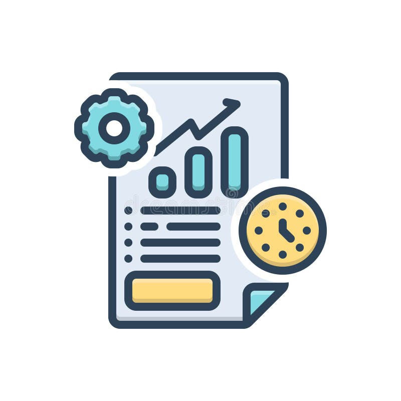 Color Illustration Icon for Project Management, Project and Finance ...
