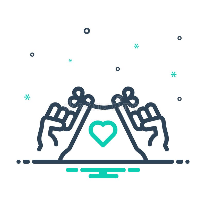 Mix Icon for Promise, Pledge and Swear Stock Vector - Illustration of ...