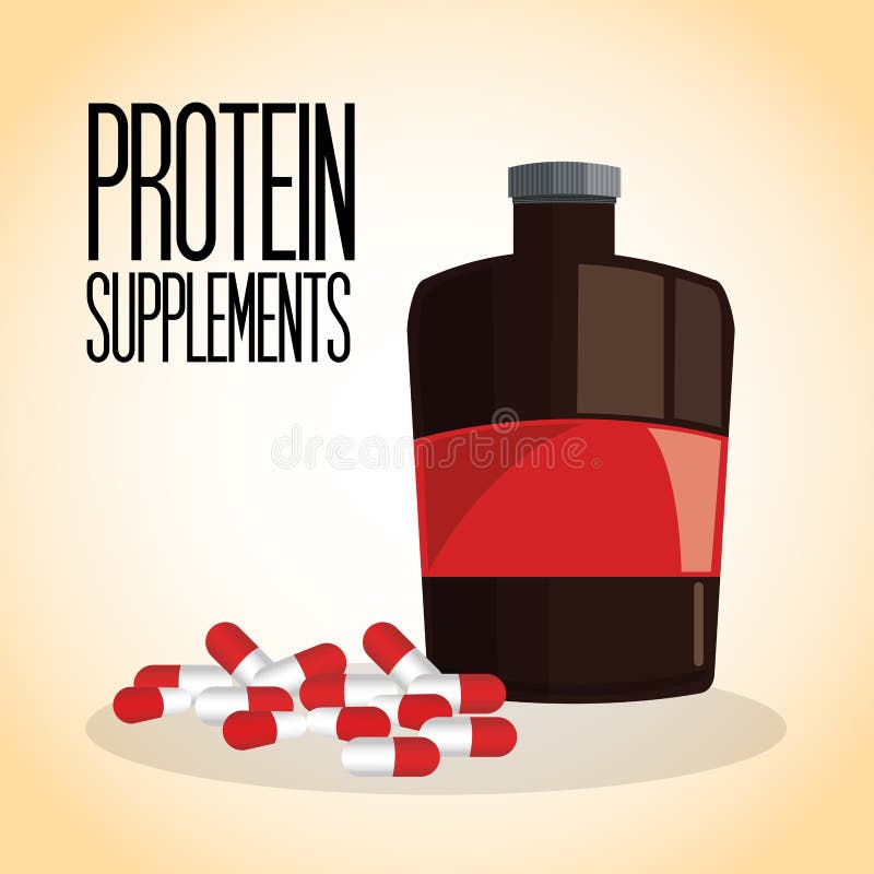 Icon of Protein Supplement Design, Vector Illustration Stock Vector ...