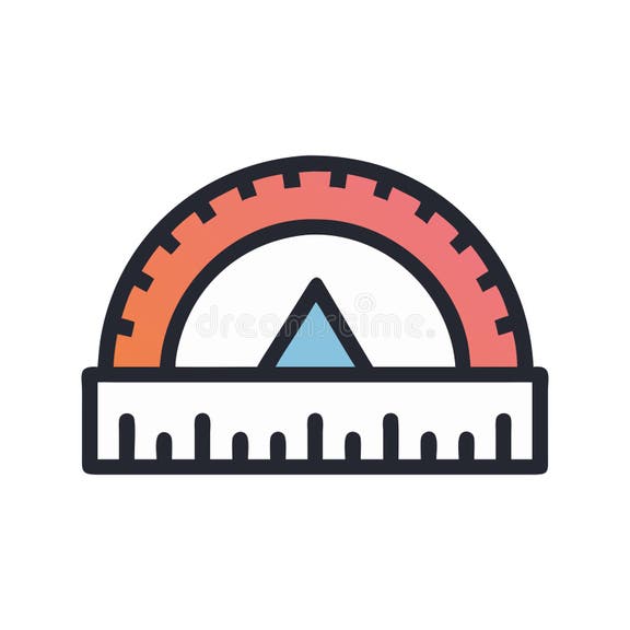 Icon for Protractors and Measurements Stock Vector - Illustration of tools, graphic: 351939991