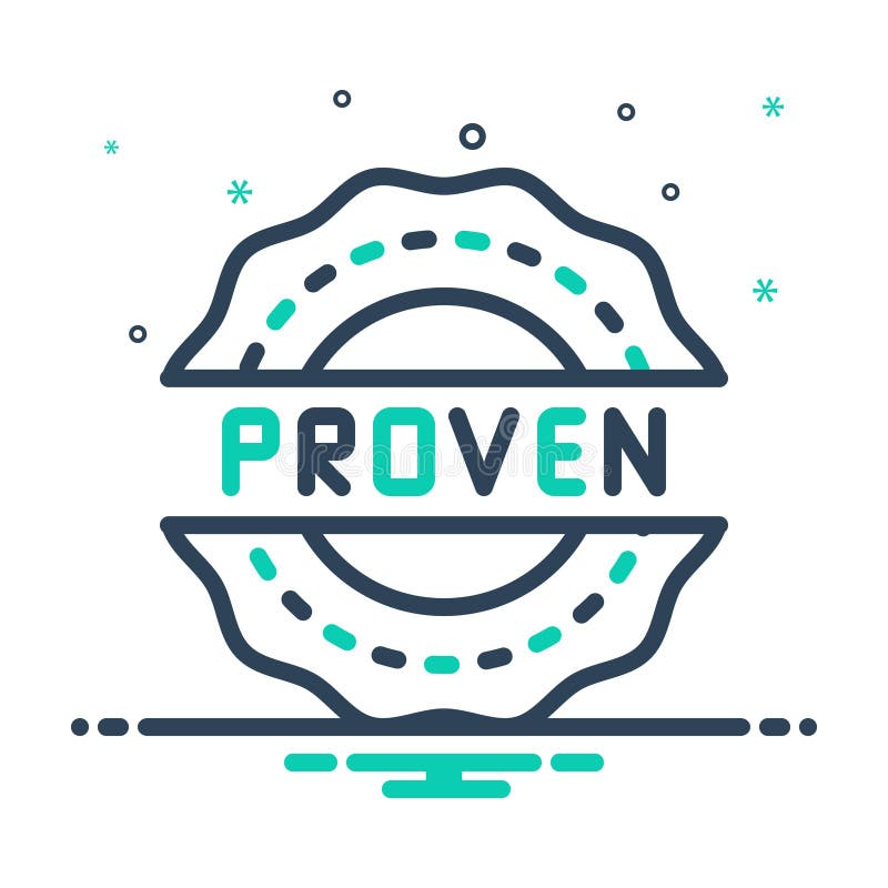 Mix Icon for Proven, Approve and Certificate Stock Vector ...