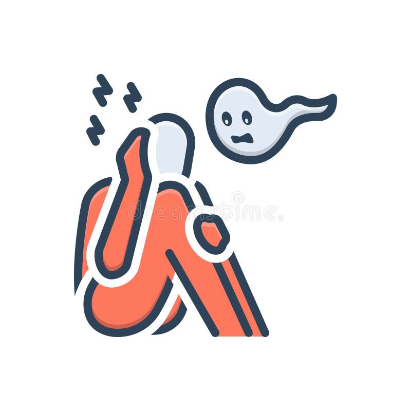 Color Illustration Icon for Psychosis, Psycho and Fear Stock Vector ...