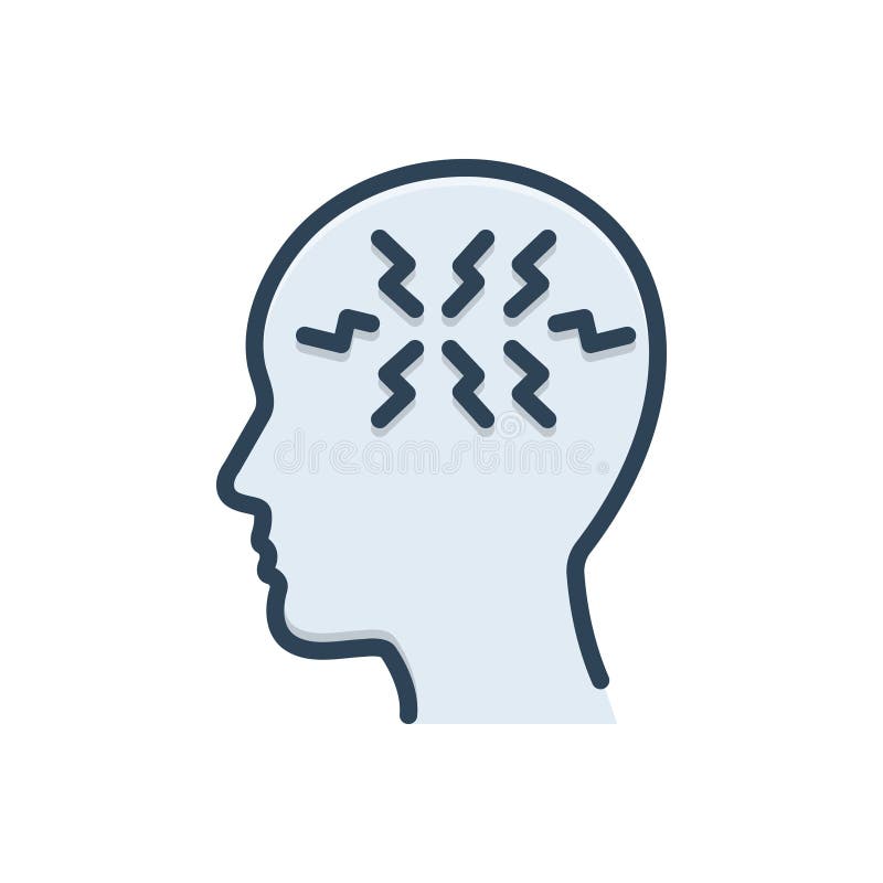 Color Illustration Icon for Ptsd, Post Traumatic and Stress Stock ...