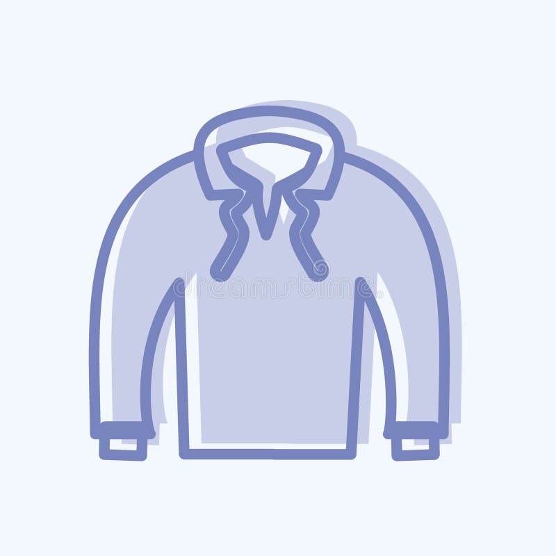 Icon Pull Over. Suitable for Men Accessories Symbol. Two Tone Style ...