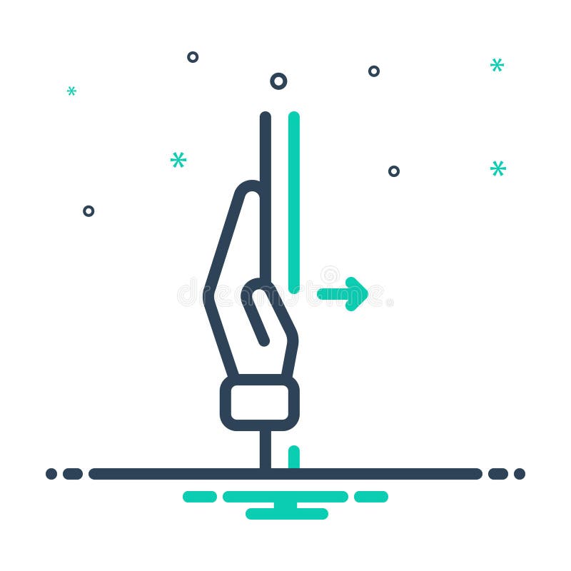 Mix Icon for Push, Support and Effort Stock Illustration - Illustration ...