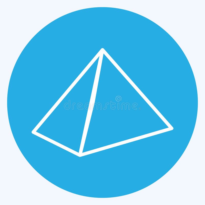 Icon Pyramid - Blue Eyes Style - Simple Illustration Stock Illustration ...