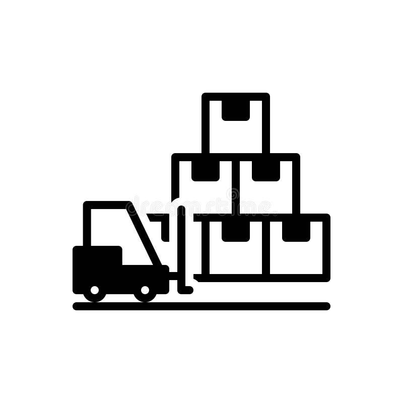 Black Solid Icon for Quantities, Quantum and Bulk Stock Vector ...