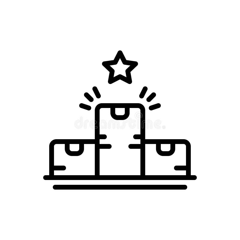 Black Line Icon for Quantity, Variety and Shine Stock Vector ...